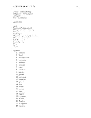 Tcs synonyms and antonyms | DOC