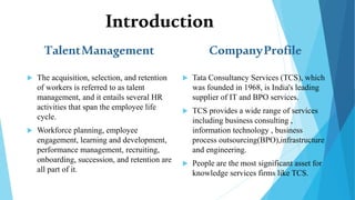 TCS Talent Management Practices | PPTX