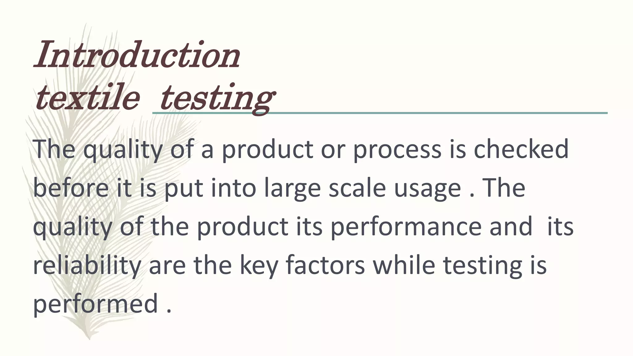 textile chemical testing | PPTX