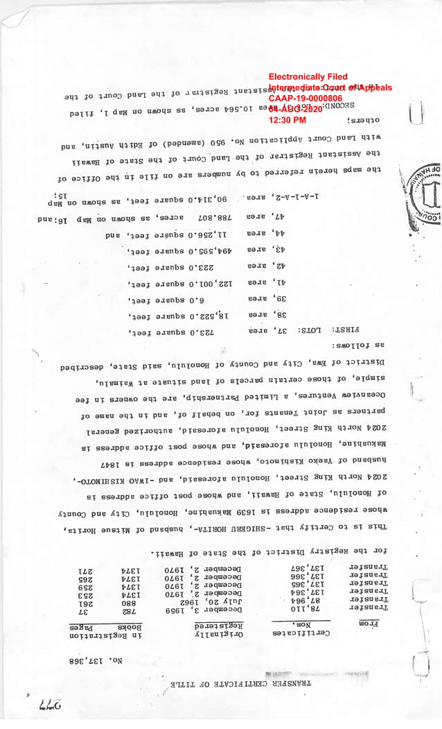 TITLE CERTIFICATE #137 original | PDF