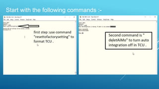 TCU upgrade and configure | PPTX