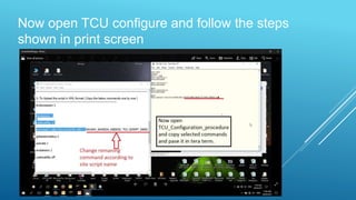 TCU upgrade and configure | PPTX