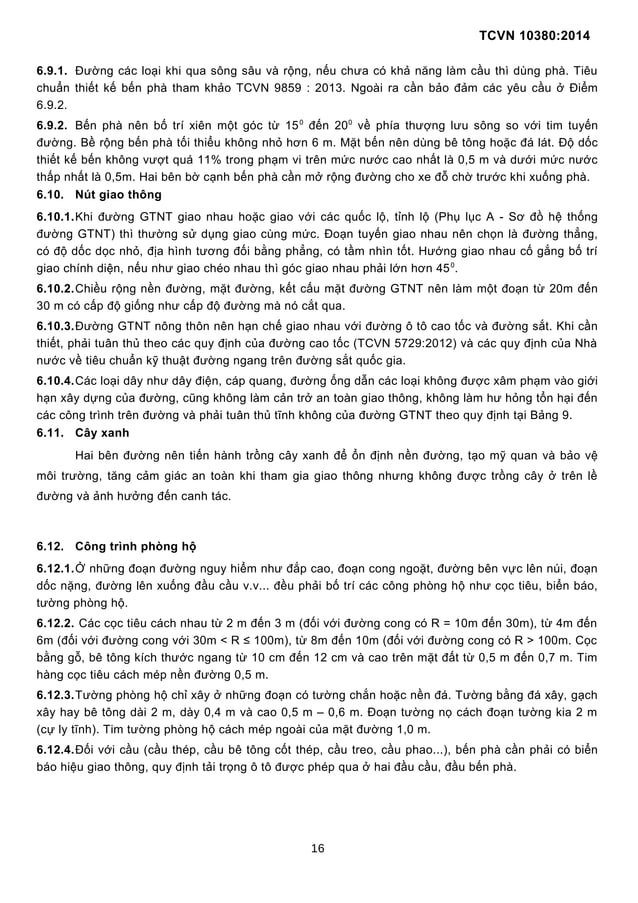 ĐƯỜNG GIAO THÔNG NÔNG THÔN – YÊU CẦU THIẾT KẾ (Rural Roads ...