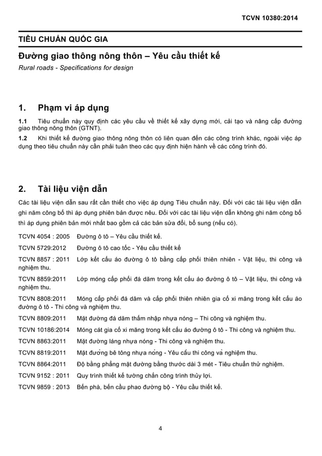 ĐƯỜNG GIAO THÔNG NÔNG THÔN – YÊU CẦU THIẾT KẾ (Rural Roads ...