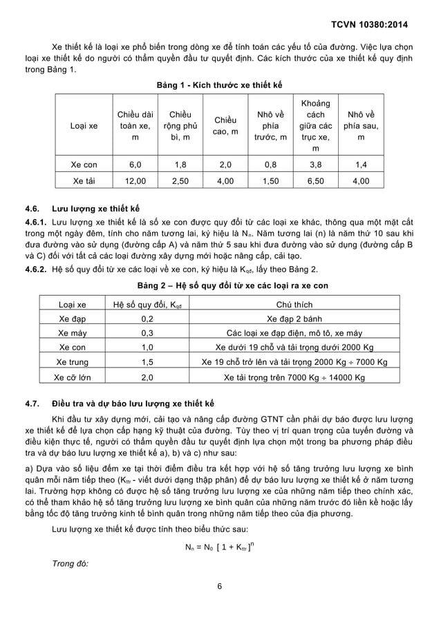 ĐƯỜNG GIAO THÔNG NÔNG THÔN – YÊU CẦU THIẾT KẾ (Rural Roads ...