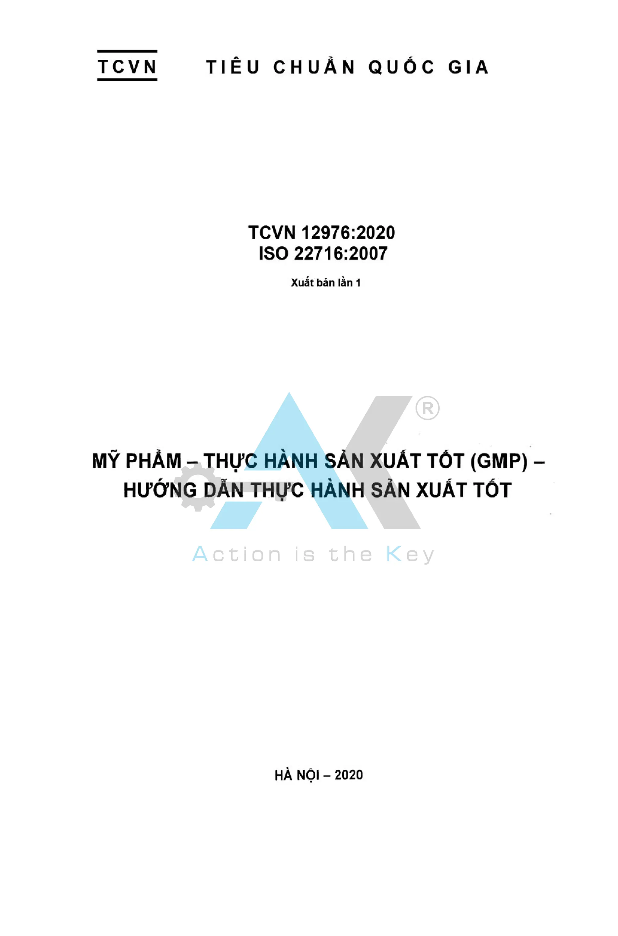 Tiêu chuẩn quốc gia TCVN 12976:2020 (ISO 22716:2007) | PDF