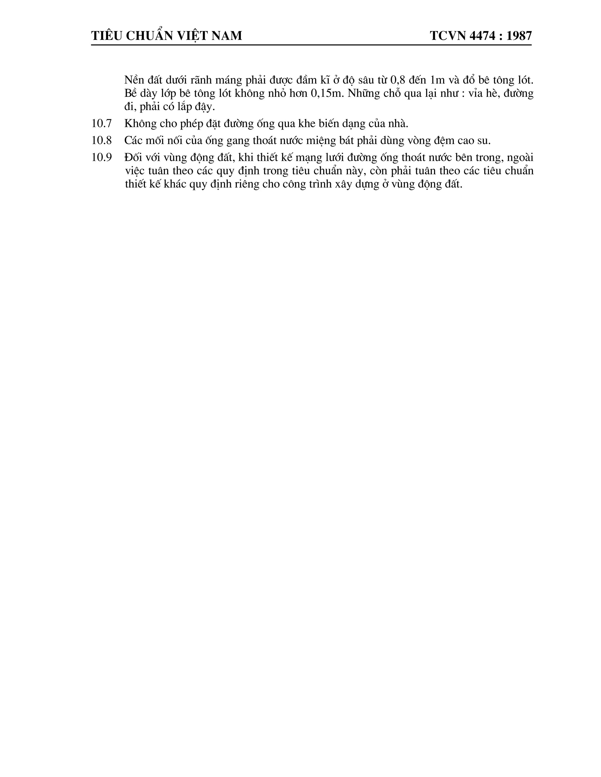 Tcvn4474 1987 thoat nuoc ben trong- tieu chuan thiet ke | PDF
