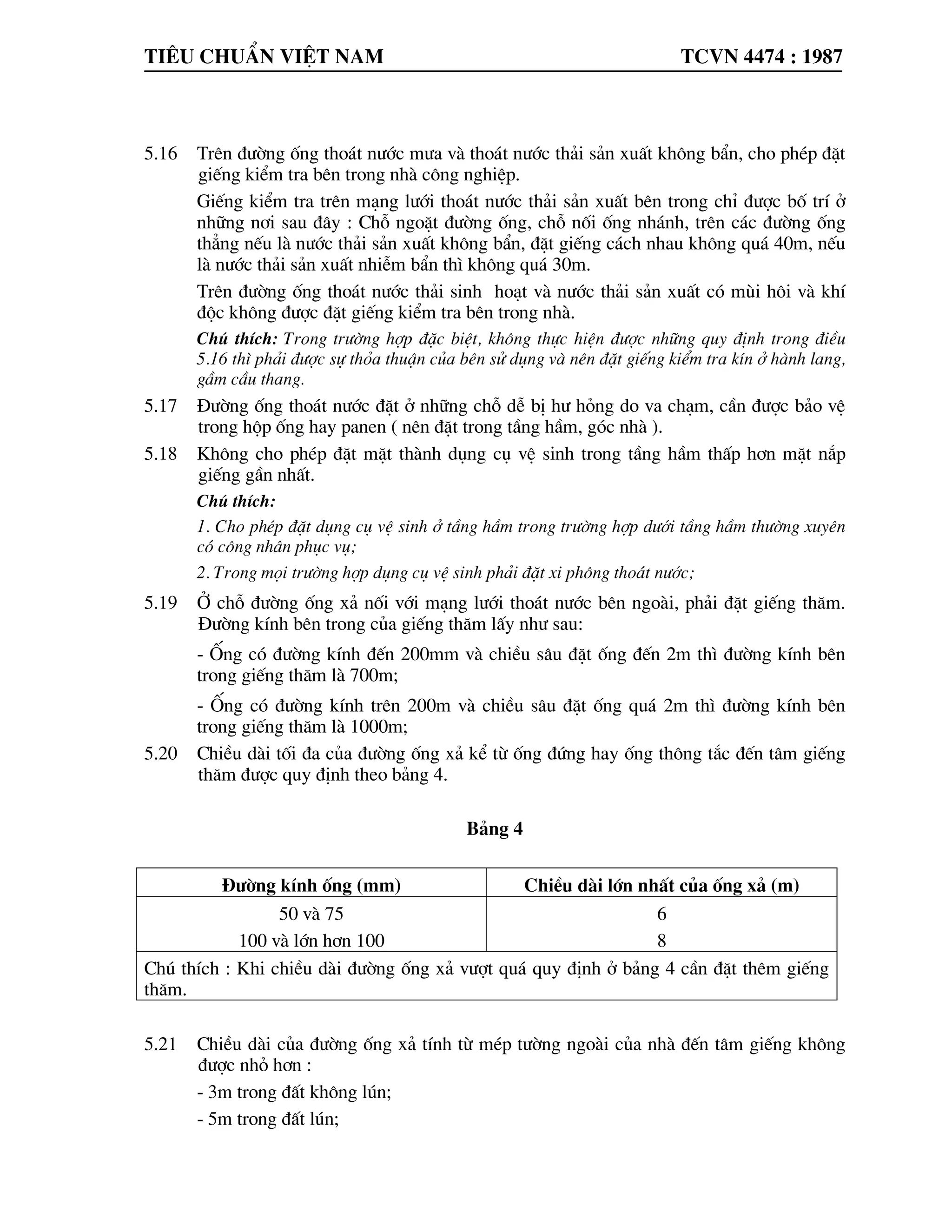 Tcvn4474 1987 thoat nuoc ben trong- tieu chuan thiet ke | PDF