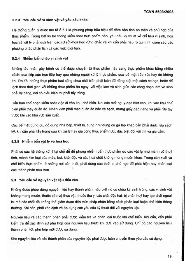 TIÊU CHUẨN QUỐC GIA TCVN 5603-2008 - Quy chuẩn thực hành về những nguyên tắc chung đối với vệ ...