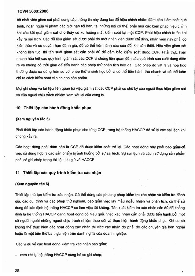 TIÊU CHUẨN QUỐC GIA TCVN 5603-2008 - Quy chuẩn thực hành về những nguyên tắc chung đối với vệ ...