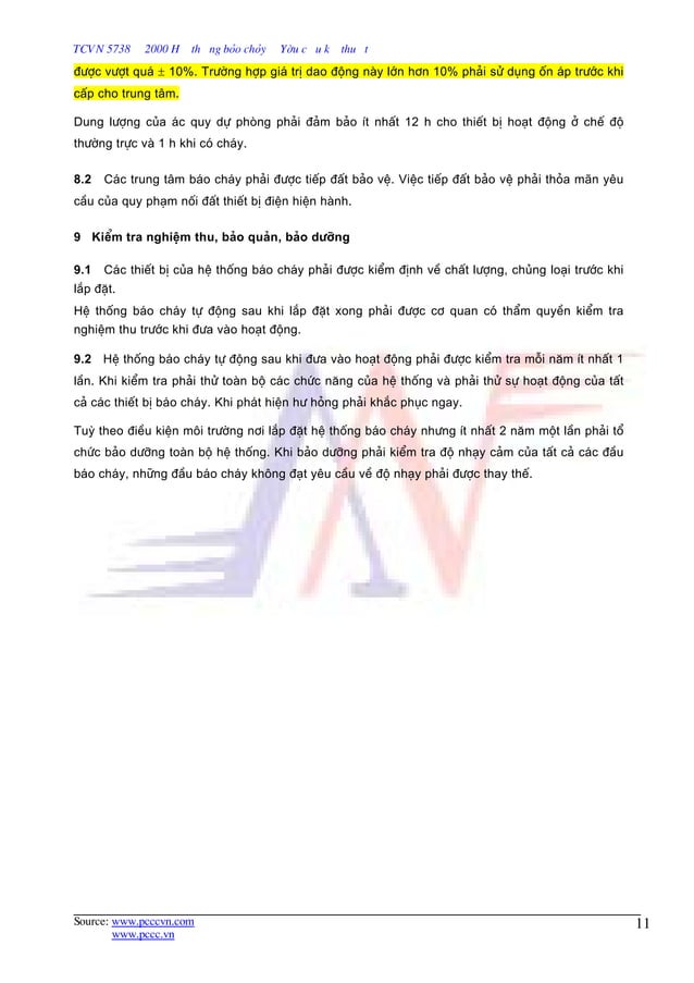 Tcvn 5738 2001 bao chay tu dong | PDF