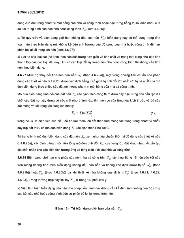 Tcvn 9362 2012 (tc thiet ke nen nha & cong trinh) | PDF