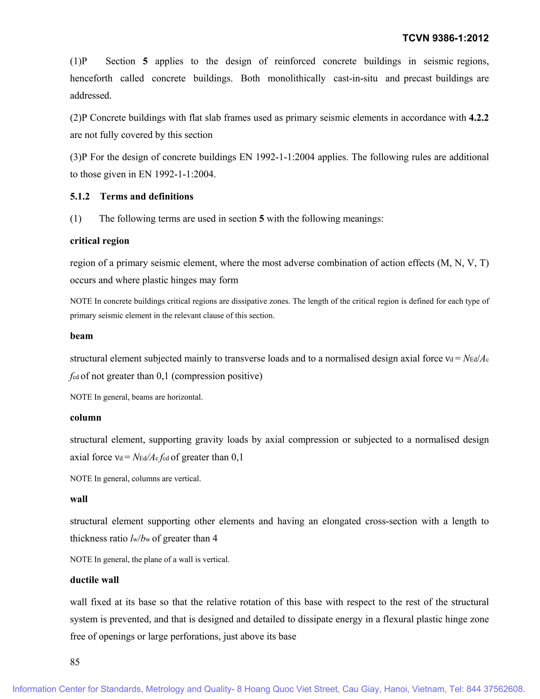 TCVN 9386-1-2012 Design of structures for earthquake resistances-Part 1 ...