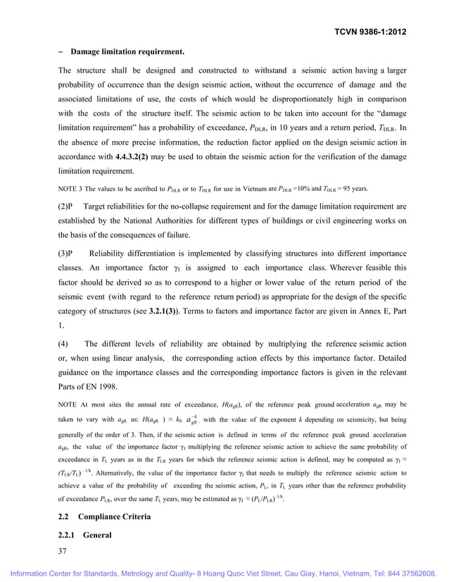 TCVN 9386-1-2012 Design of structures for earthquake resistances-Part 1. General rules, seismic ...