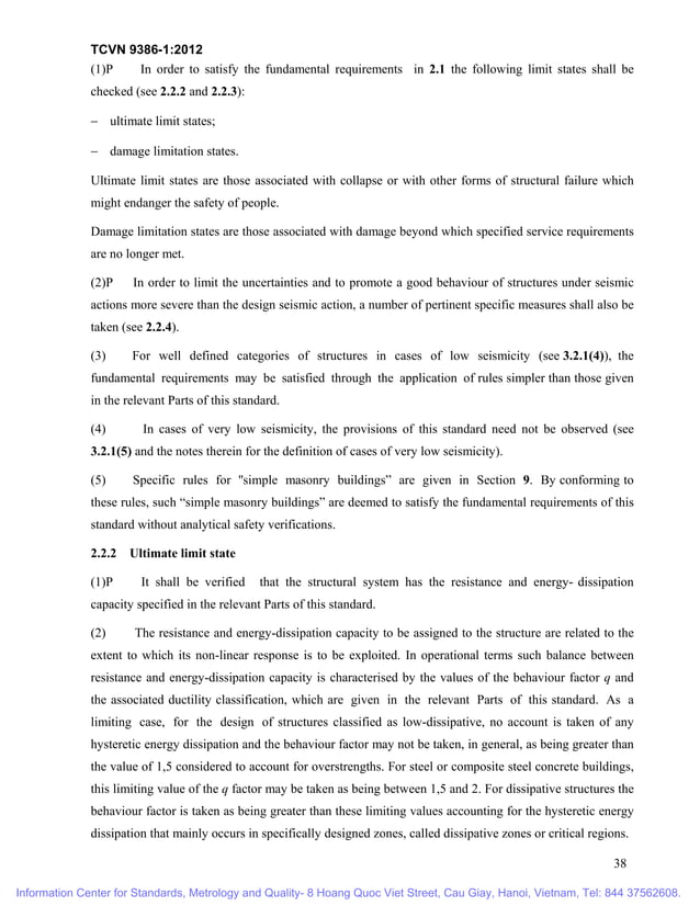 TCVN 9386-1-2012 Design of structures for earthquake resistances-Part 1. General rules, seismic ...