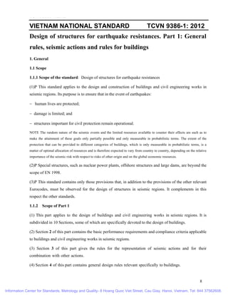 TCVN 9386-1-2012 Design of structures for earthquake resistances-Part 1 ...