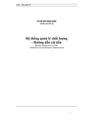 Tcvn iso 9004 2000 | PDF