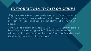 application of taylor series in signal processing | PPT