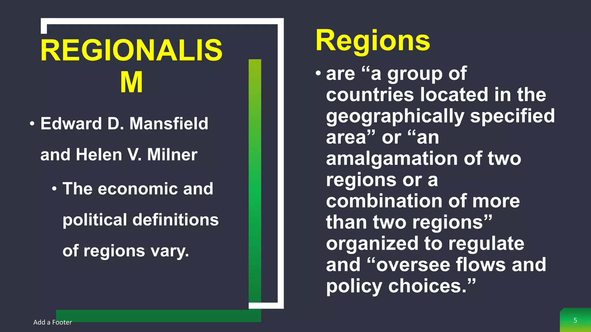 A World of Regions - The Contemporary World | PPTX