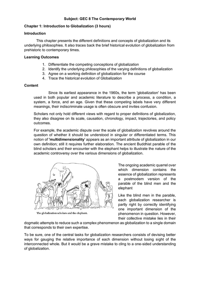 TCW - MODULE 1 - THE CONTEMPORARY WORLD.pdf | Science