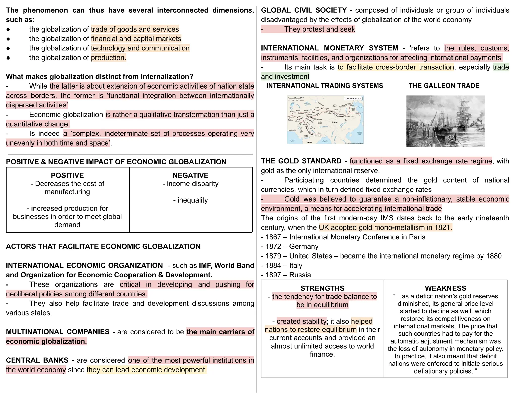 The Contemporary World Reviewer for 1st semester | PDF