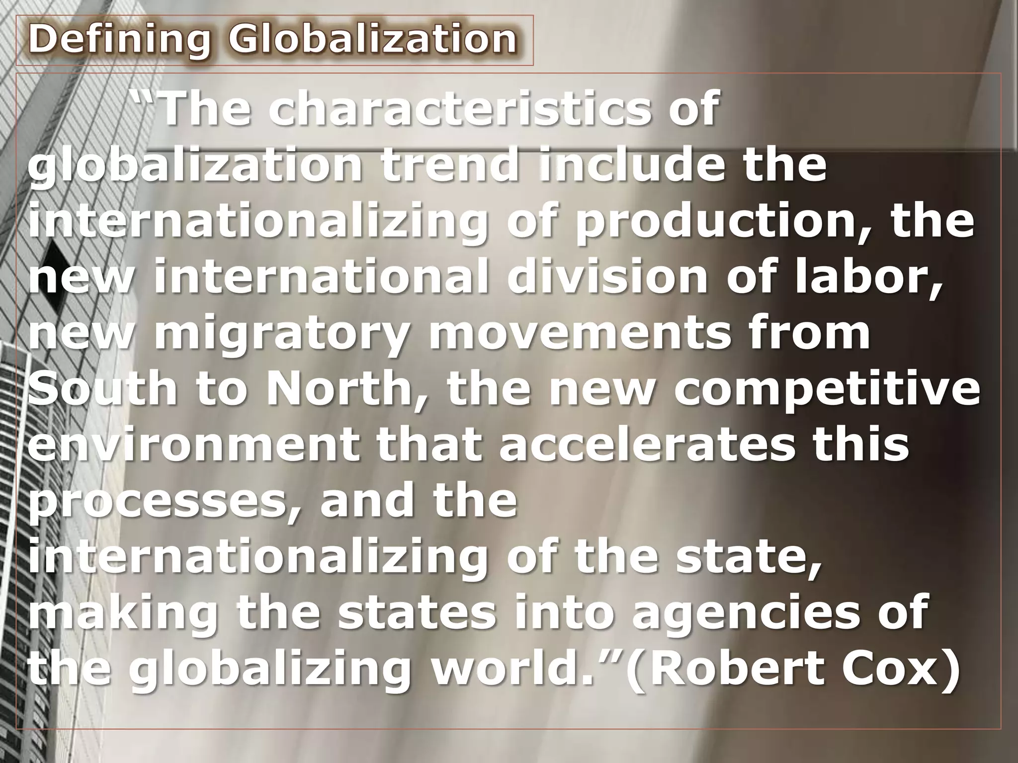 Tcw l1.1 introduction to globalization | PPTX