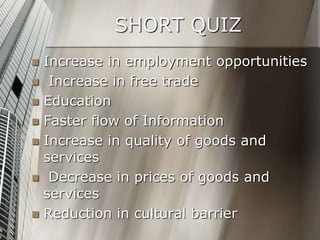 Tcw l1.1 introduction to globalization | PPTX