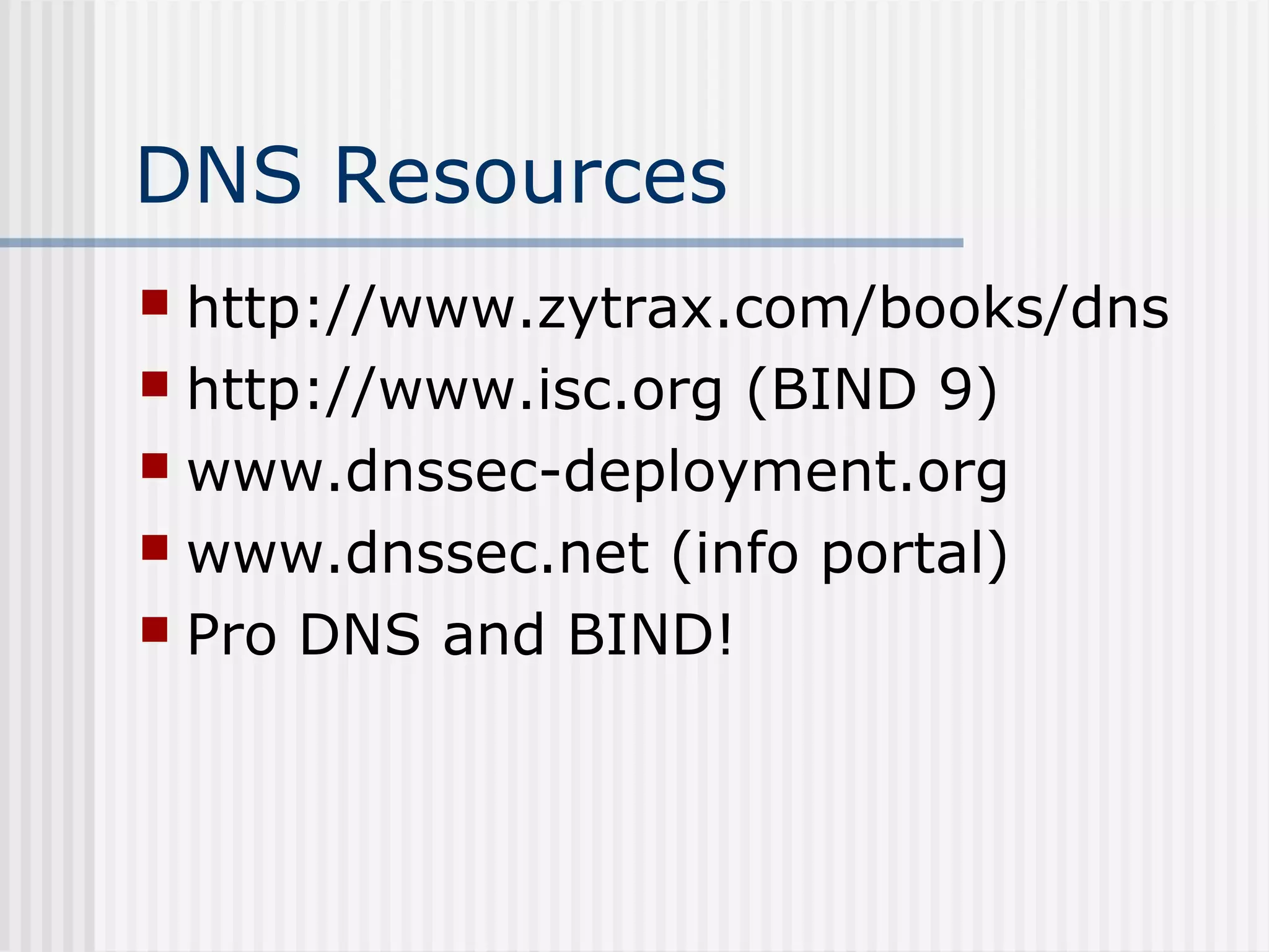 Basic dns-mod | PPT