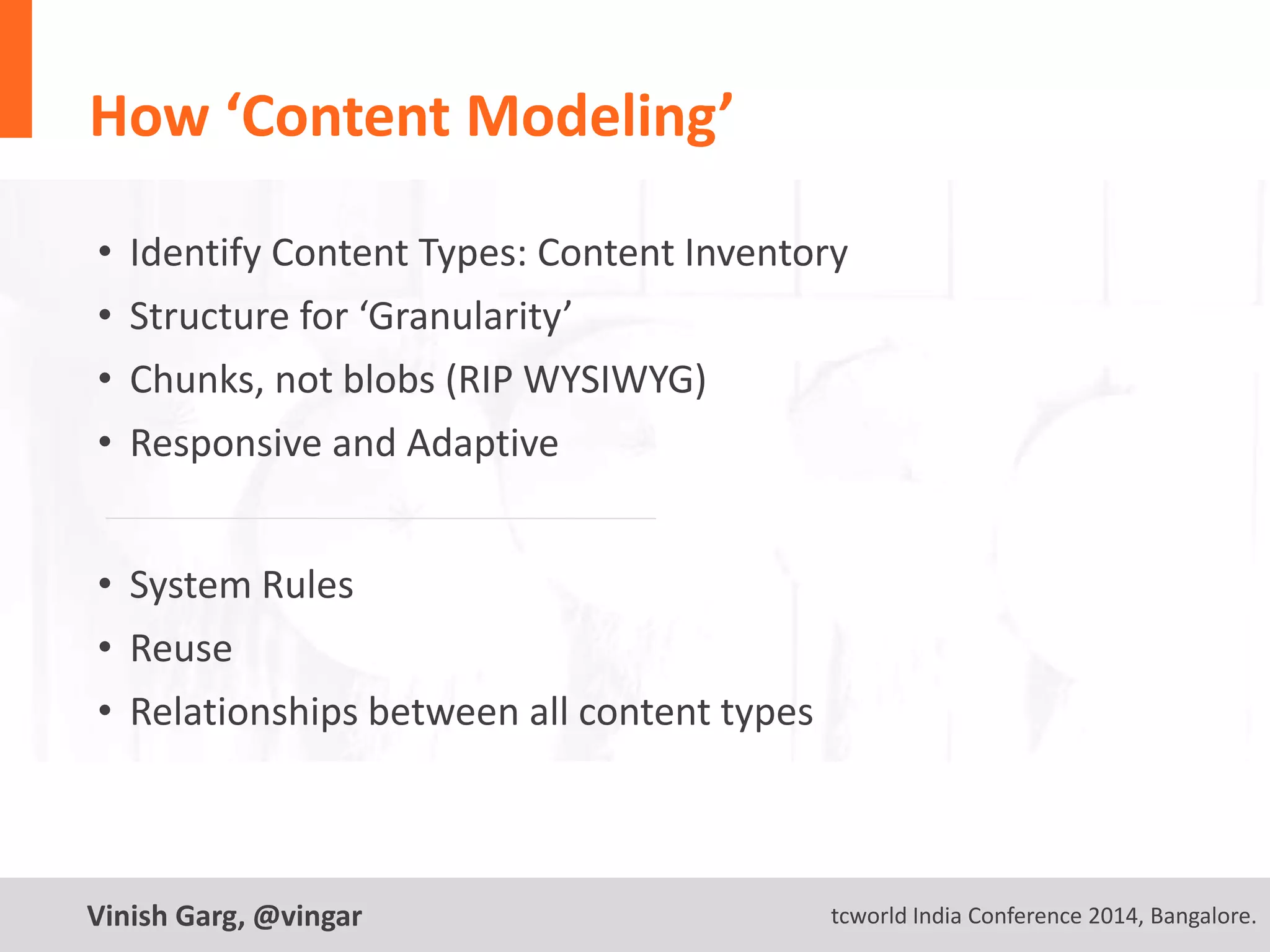 Content Modeling: What, Why, and How | PPTX