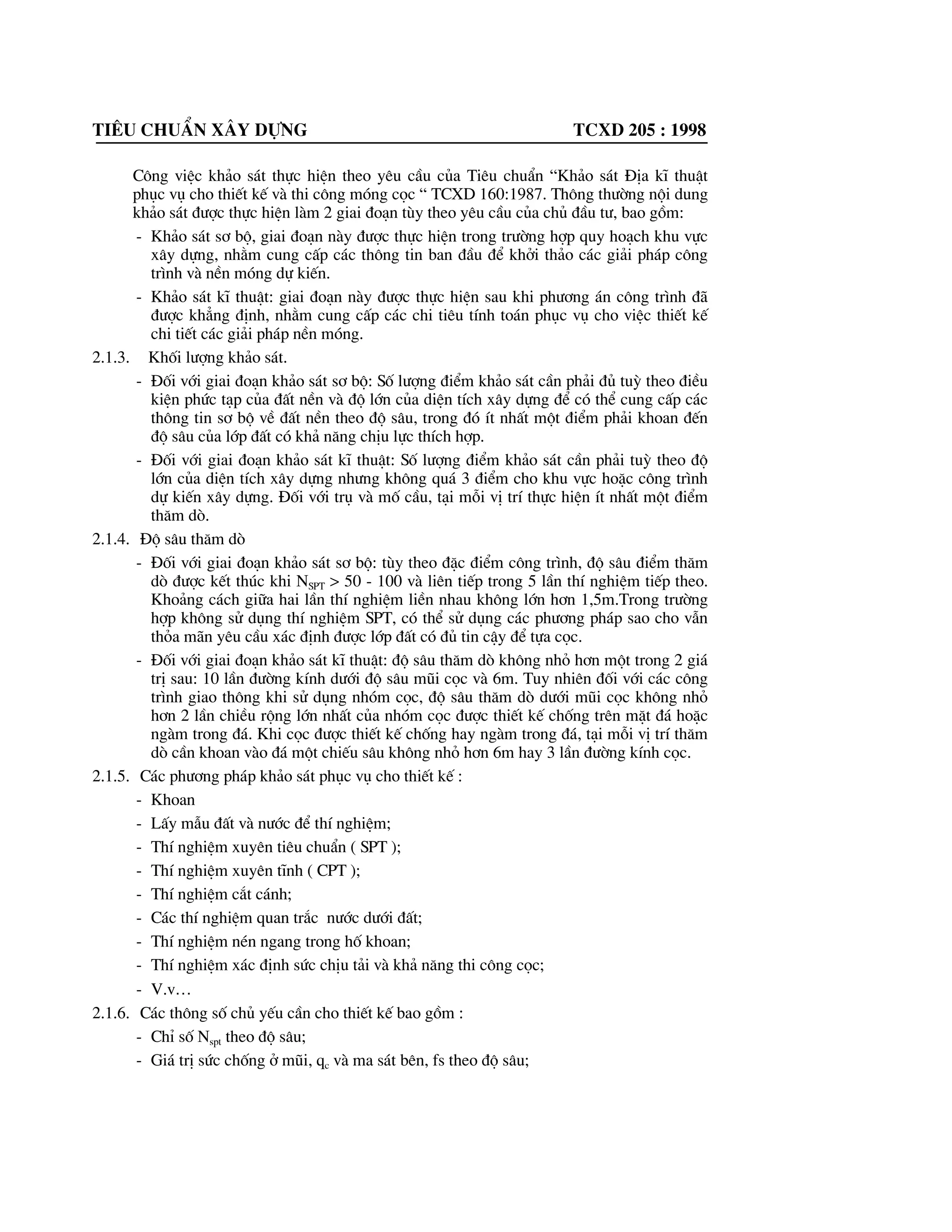 Tcxdvn 205.1998 mong coc. tieu chuan thiet ke | PDF