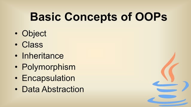 Basic Concepts Of Oops Object Oriented Programming In Java Ppt 8805