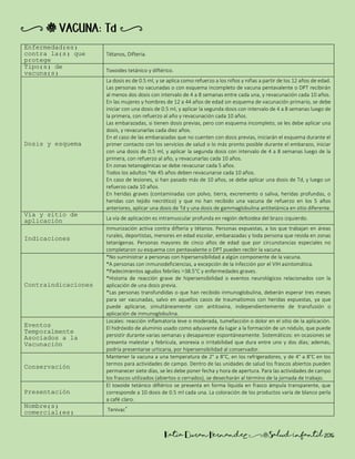 Vacuna: tétanos-difteria (TD) | PDF