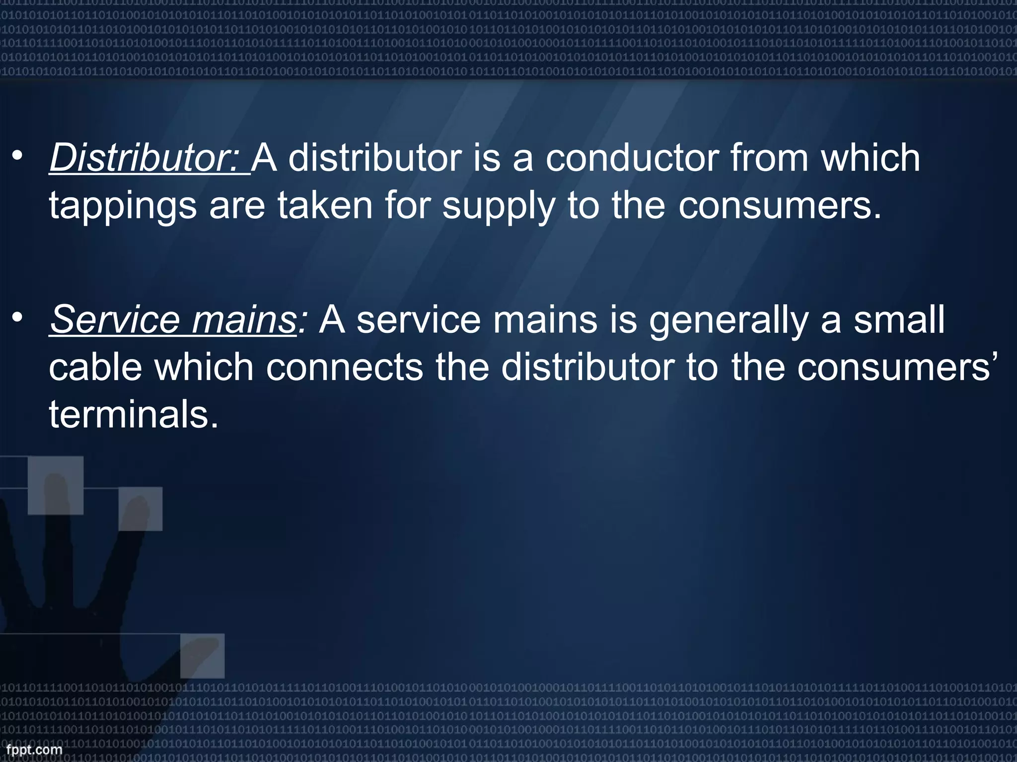 Transmission and Distribution of Electric Power system | PPT