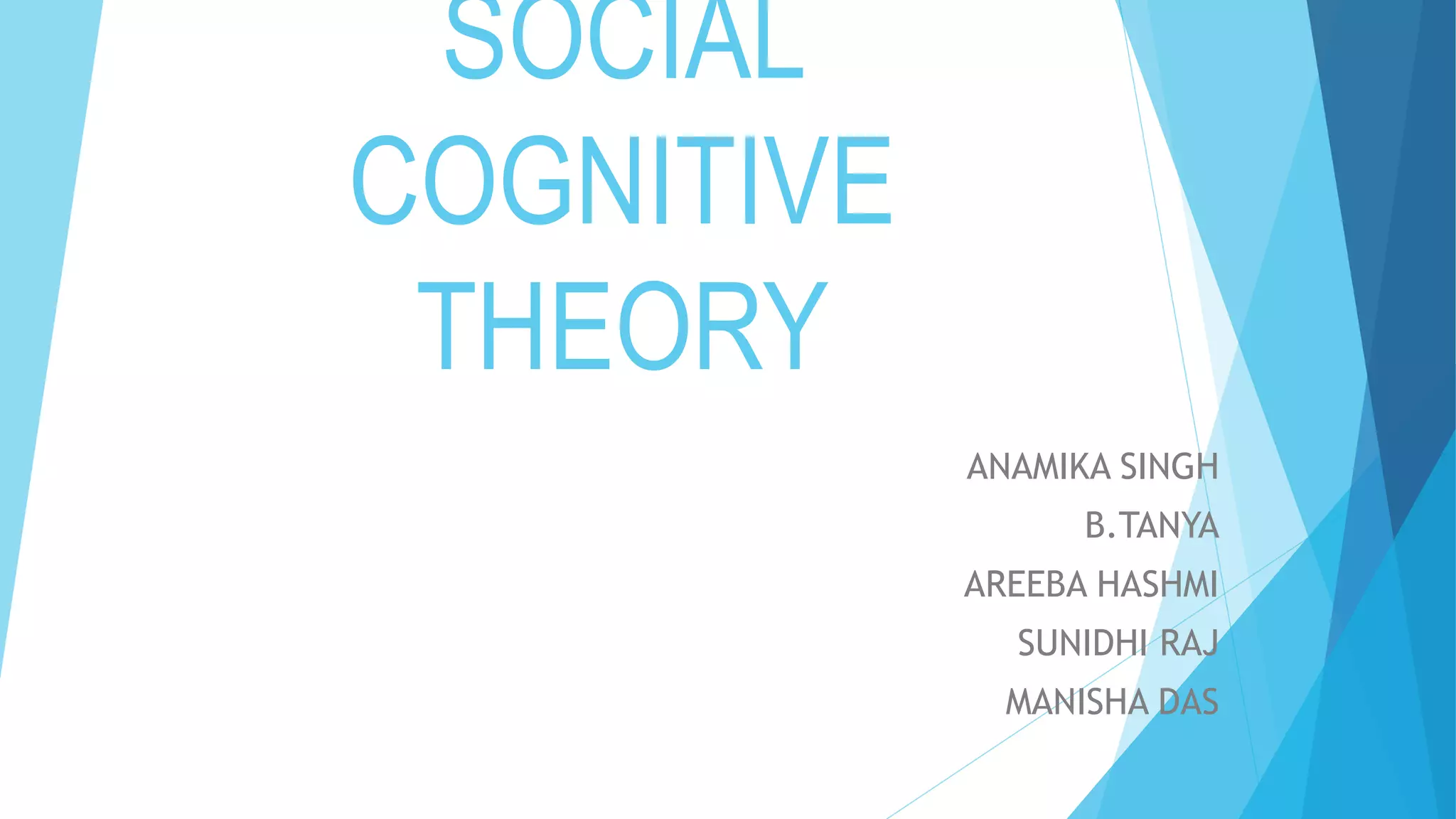 Social Cognitive Theory | PPT