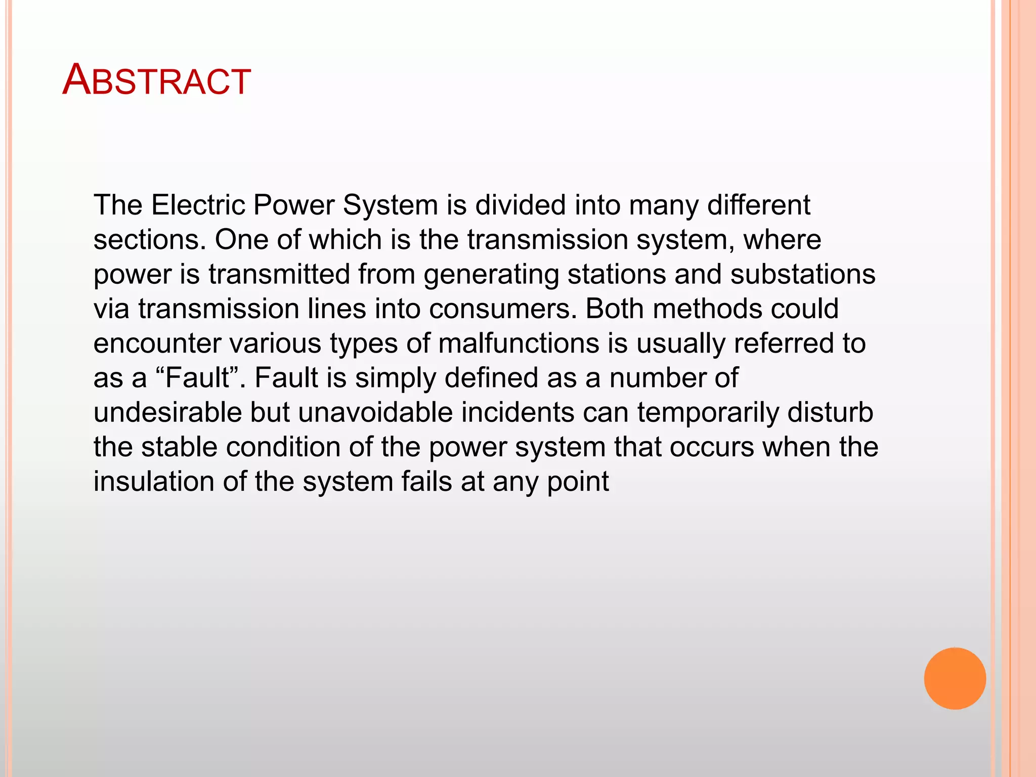 Find Transmission Line Fault And Location Detection Pptx Computing Technology And Computing