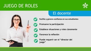 SIMULACION Y JUEGO de ROLES EN LA FORMACION SENA | PPT