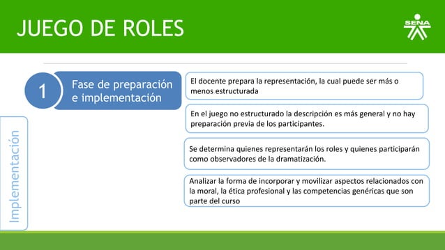 SIMULACION Y JUEGO de ROLES EN LA FORMACION SENA | PPT