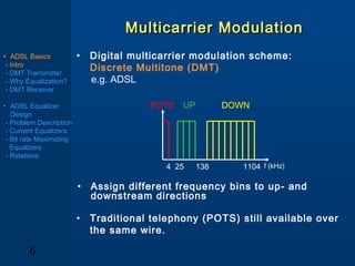 Td and-fd-mmse-teq | PPT | Telecommunications Industry | Industries