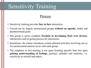 Training & Development: Role Play, Sensitivity Training & Behavioral ...