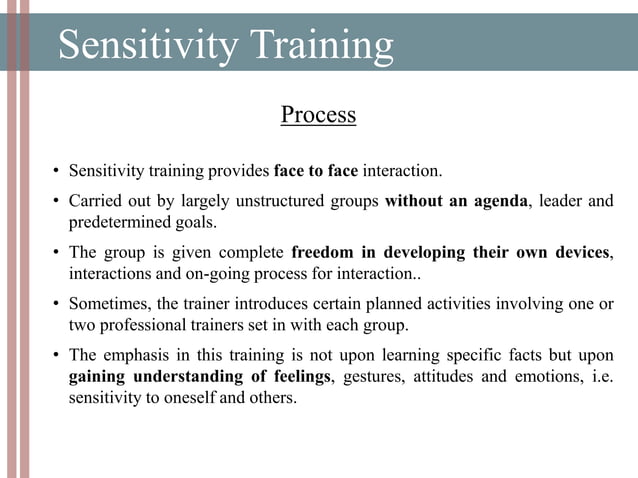 Training & Development: Role Play, Sensitivity Training & Behavioral ...
