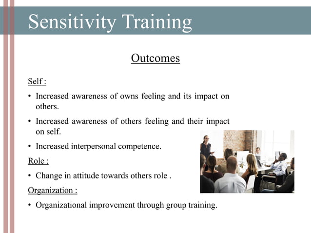 Training & Development: Role Play, Sensitivity Training & Behavioral ...