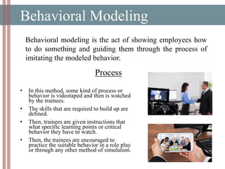Training & Development: Role Play, Sensitivity Training & Behavioral Modeling | PDF
