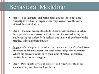 Training & Development: Role Play, Sensitivity Training & Behavioral ...