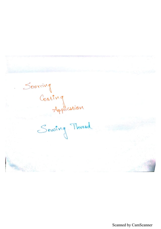 Sewing thread-definition, types and costing | PDF