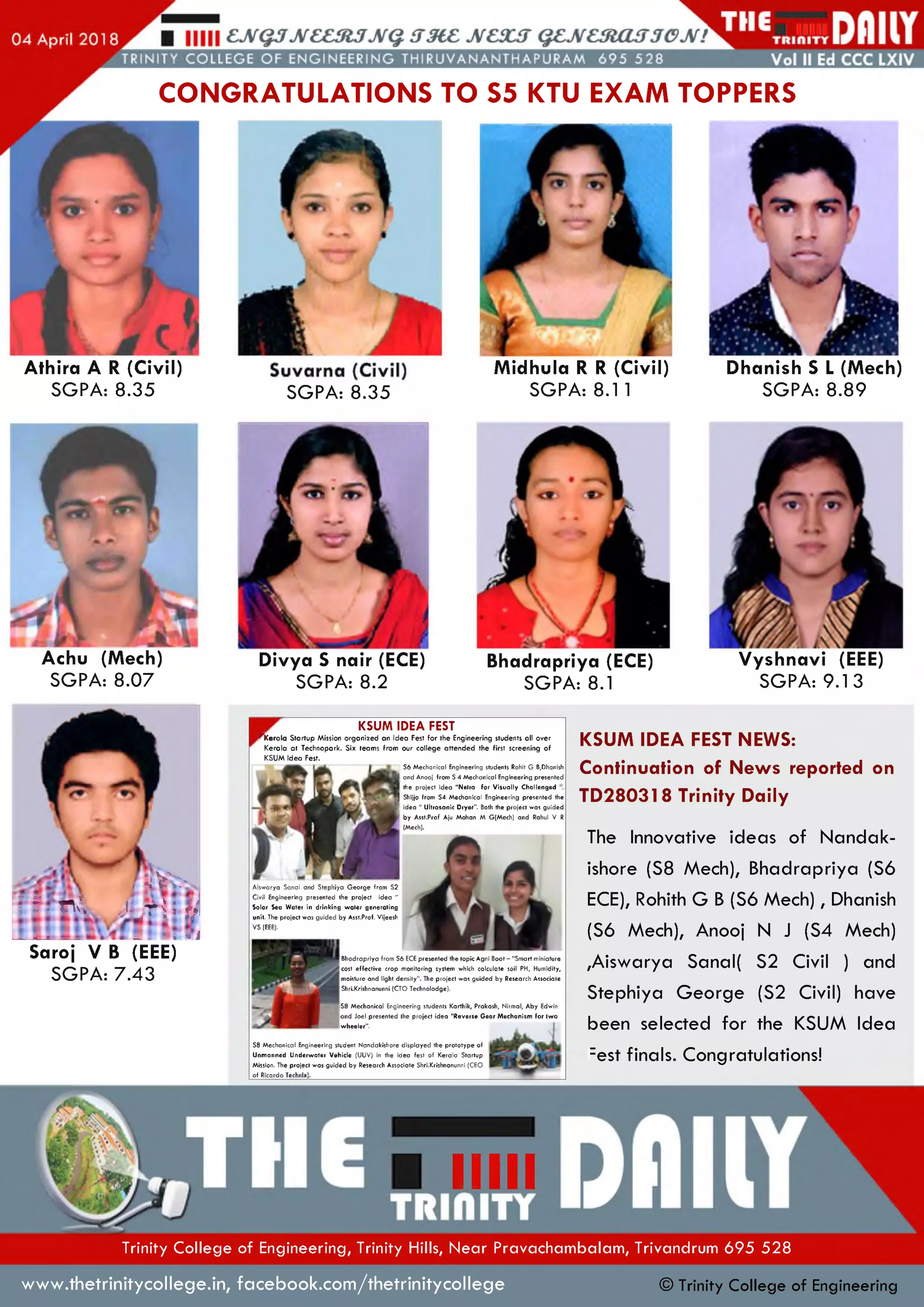 Trinity Daily March 4, 3018 | PDF