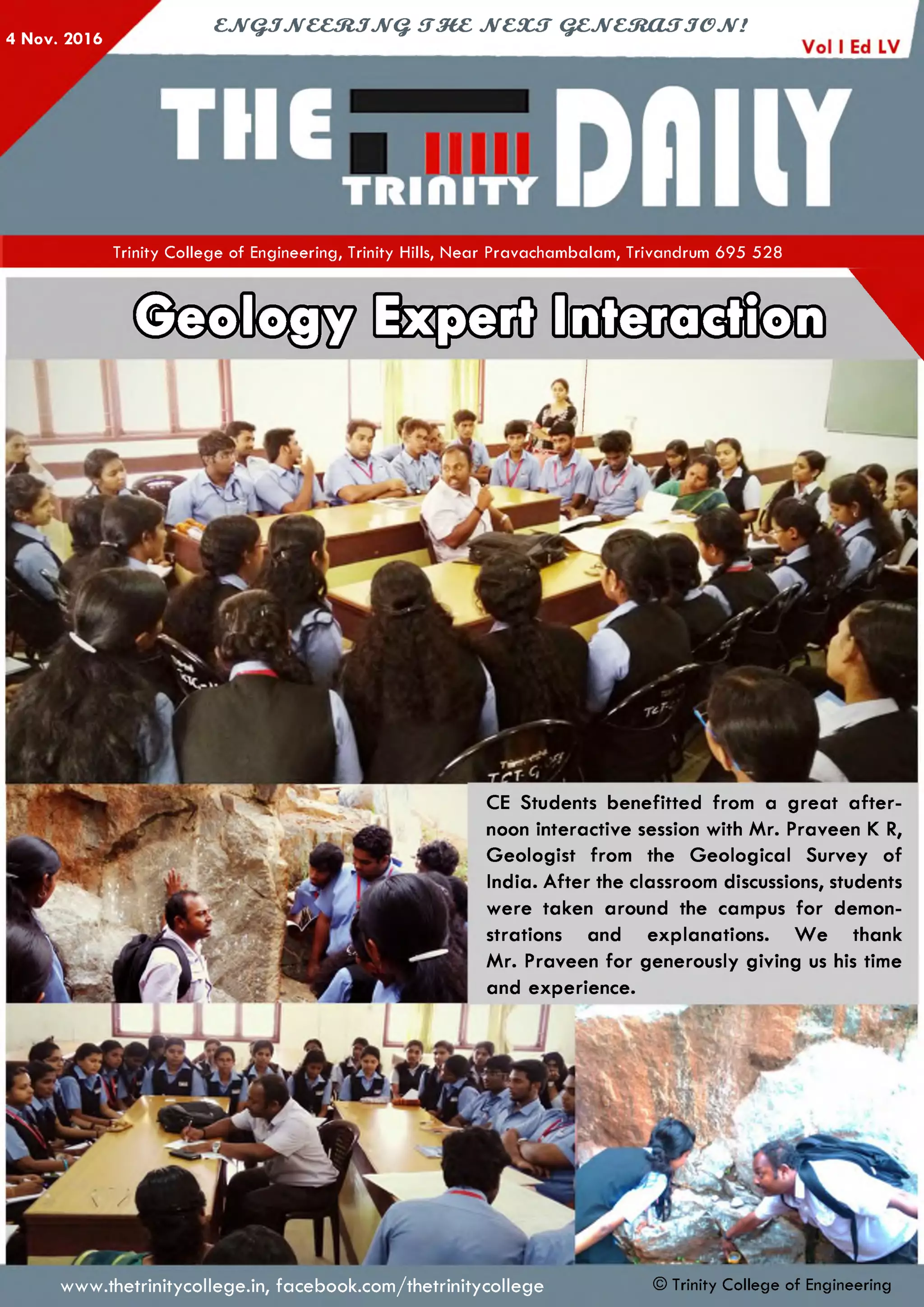 Trinity Daily Nov 4, 2016 | PDF