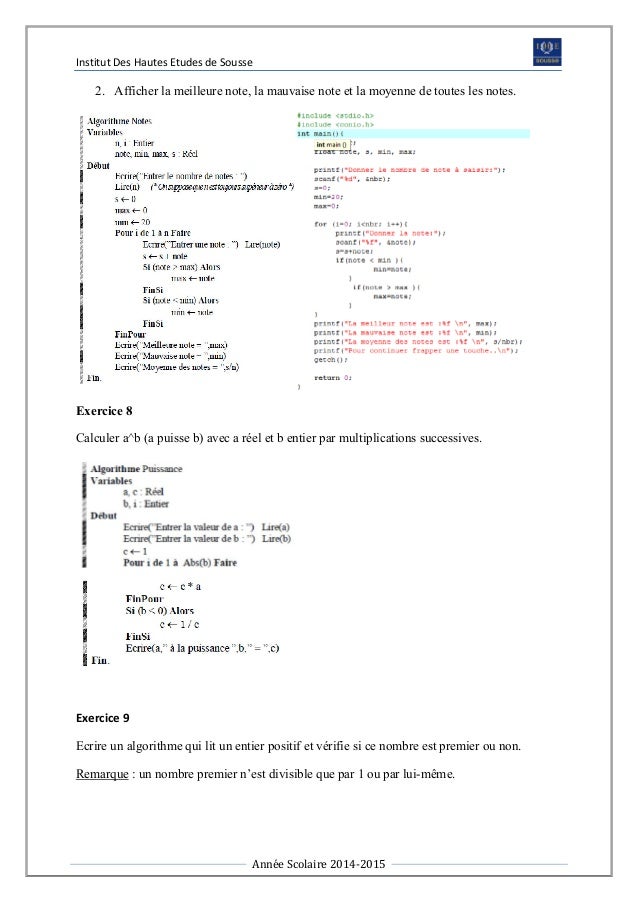 PDF Télécharger cours algorithme et structure de données iset Gratuit PDF | PDFprof.com