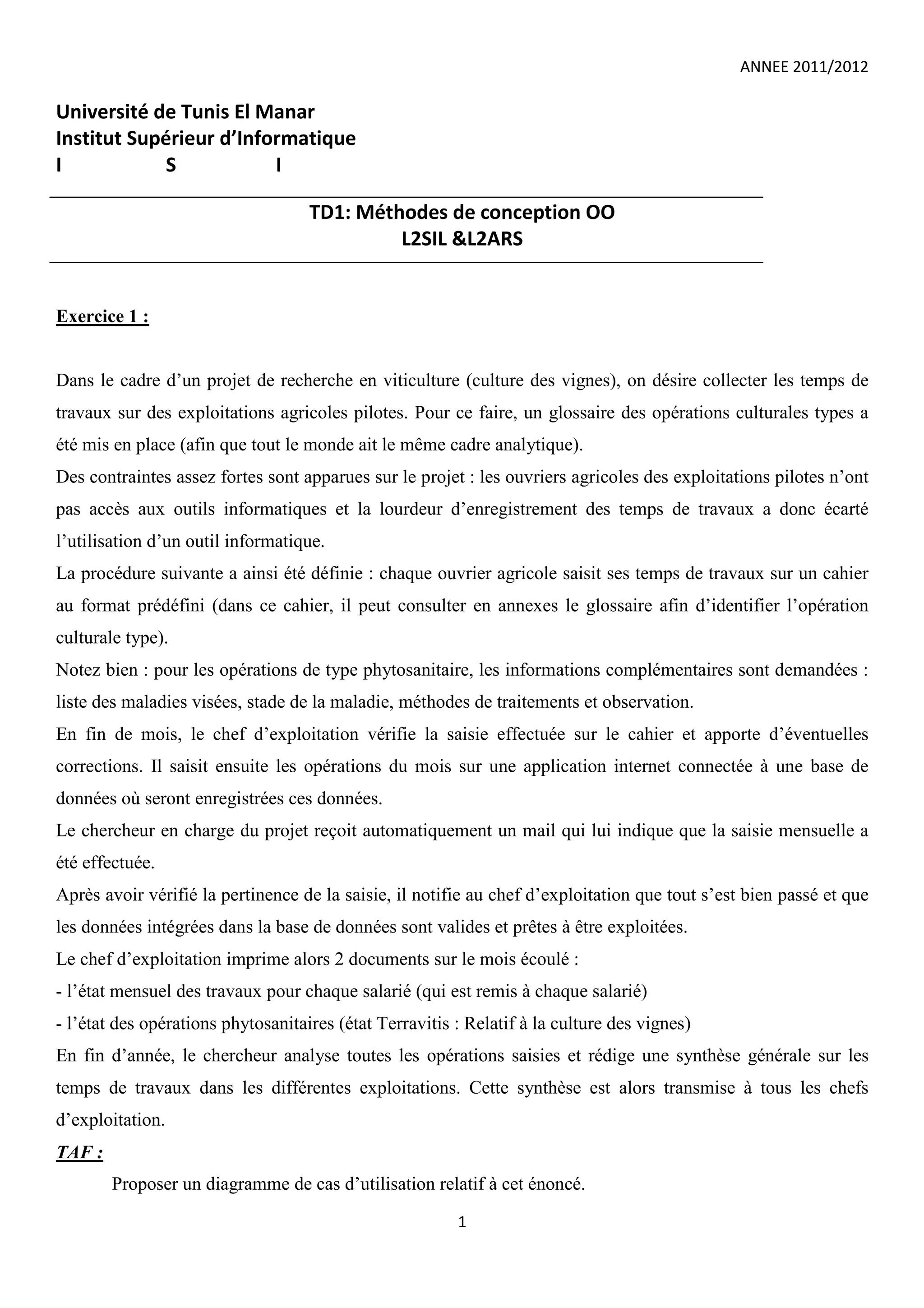 TD1 - UML - DCU | PDF