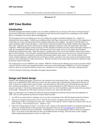 JSF (ADF) Case Studies Paper | PDF