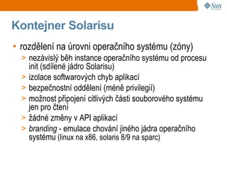 Czech Sun Training Day 2009 - Solaris | PPT